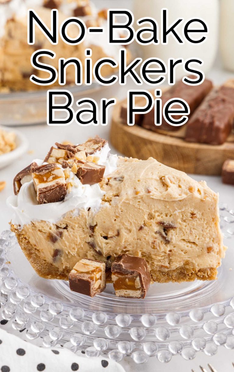 No-Bake Snickers Bar Pie - Pass the Dessert