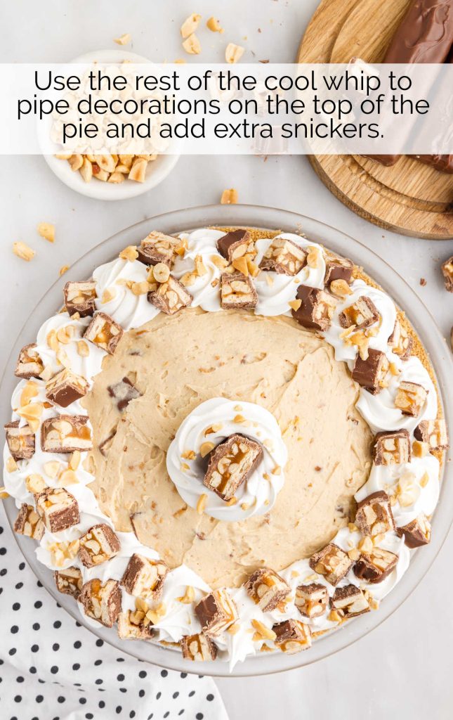 No-Bake Snickers Bar Pie - Pass the Dessert