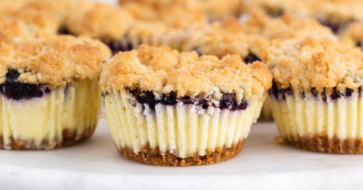 Mini Blueberry Cheesecake - Pass the Dessert