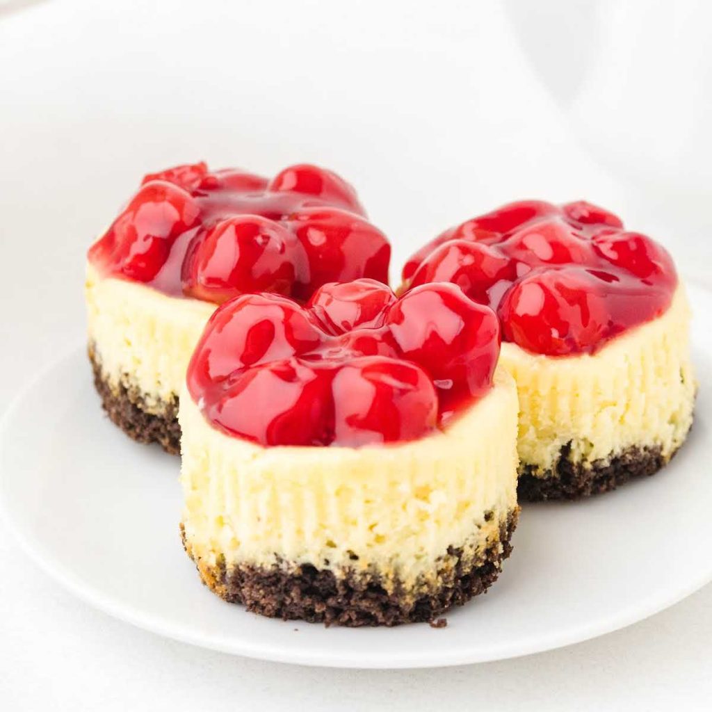 Mini Cherry Cheesecake - Pass the Dessert