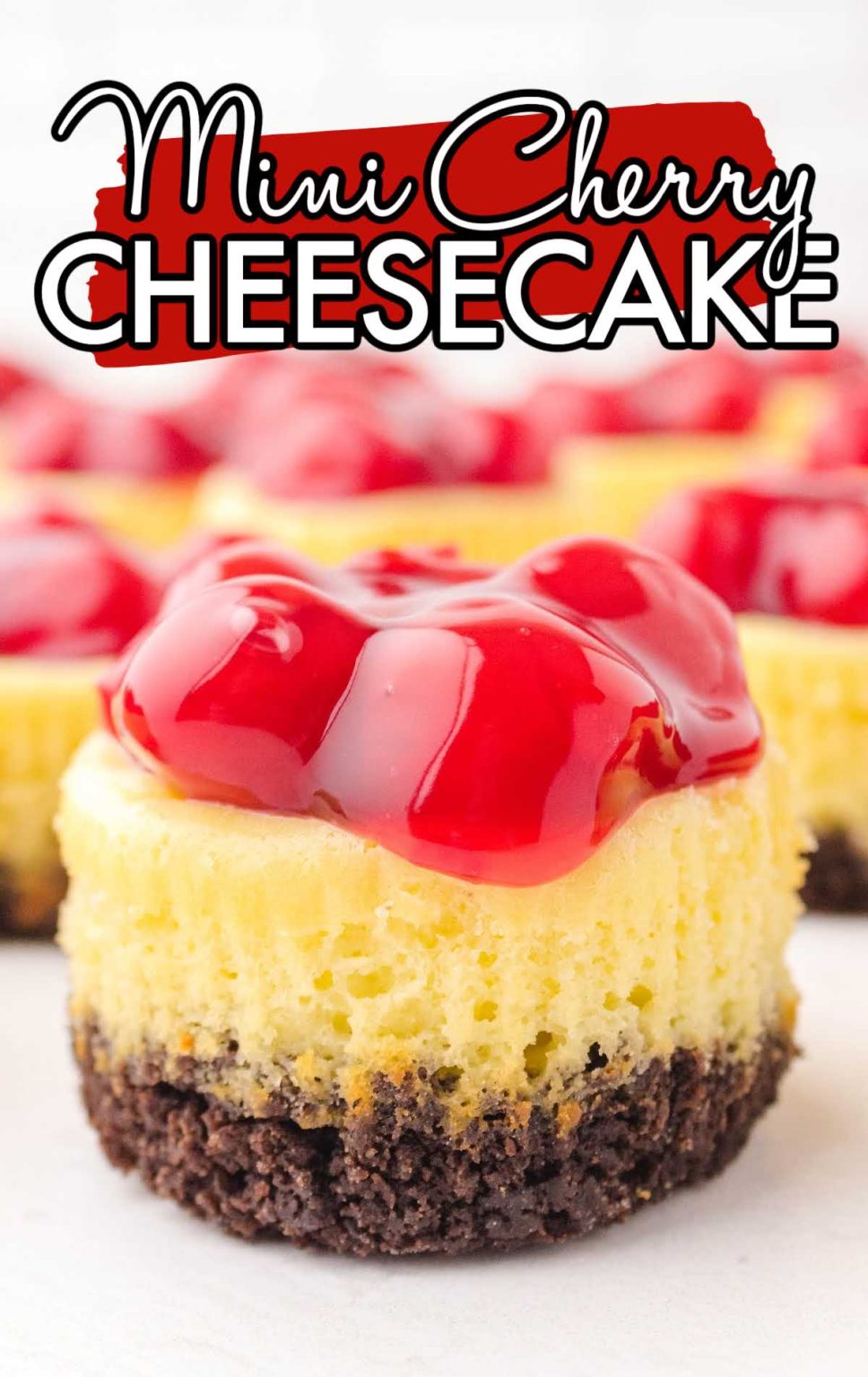 Mini Cherry Cheesecake - Pass the Dessert