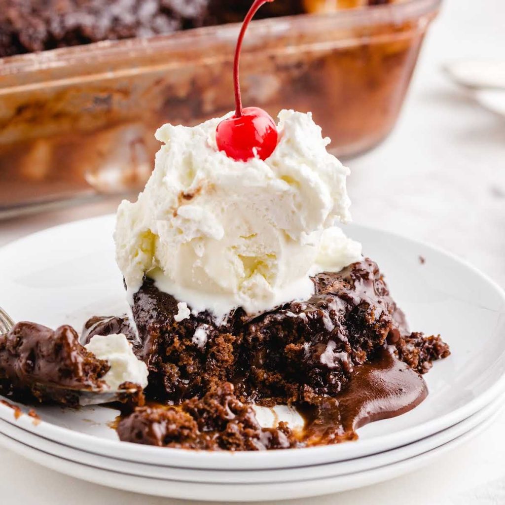 Hot Fudge Sundae Cake Pass The Dessert