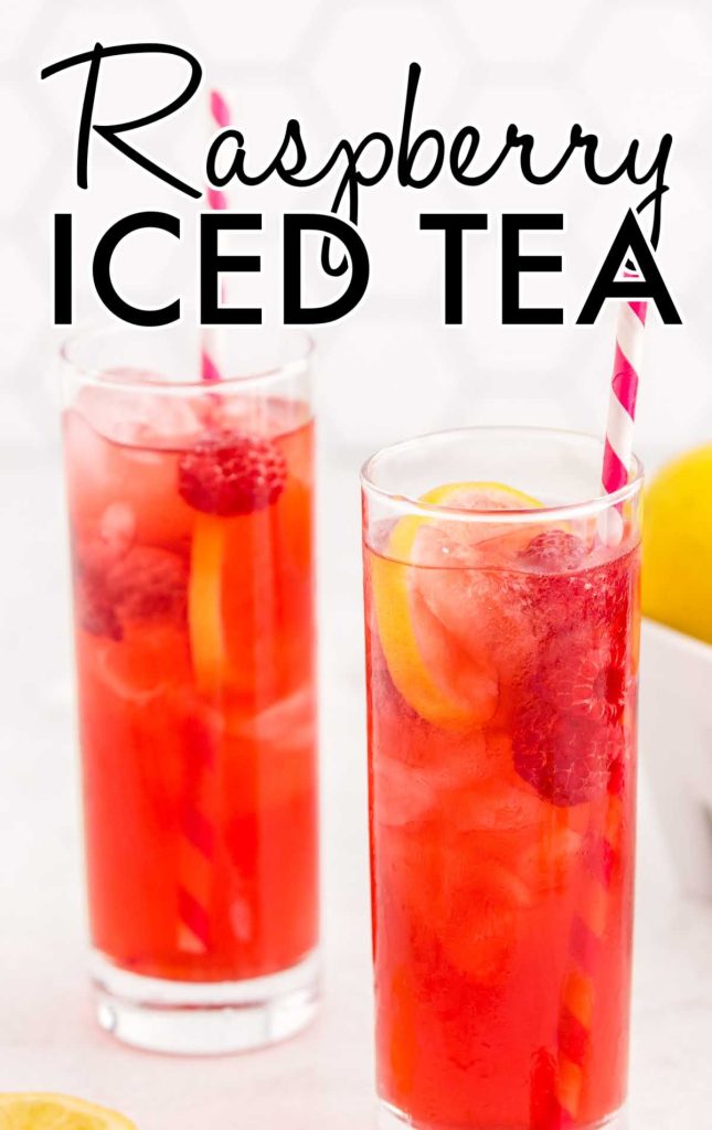 Raspberry Iced Tea - Pass the Dessert