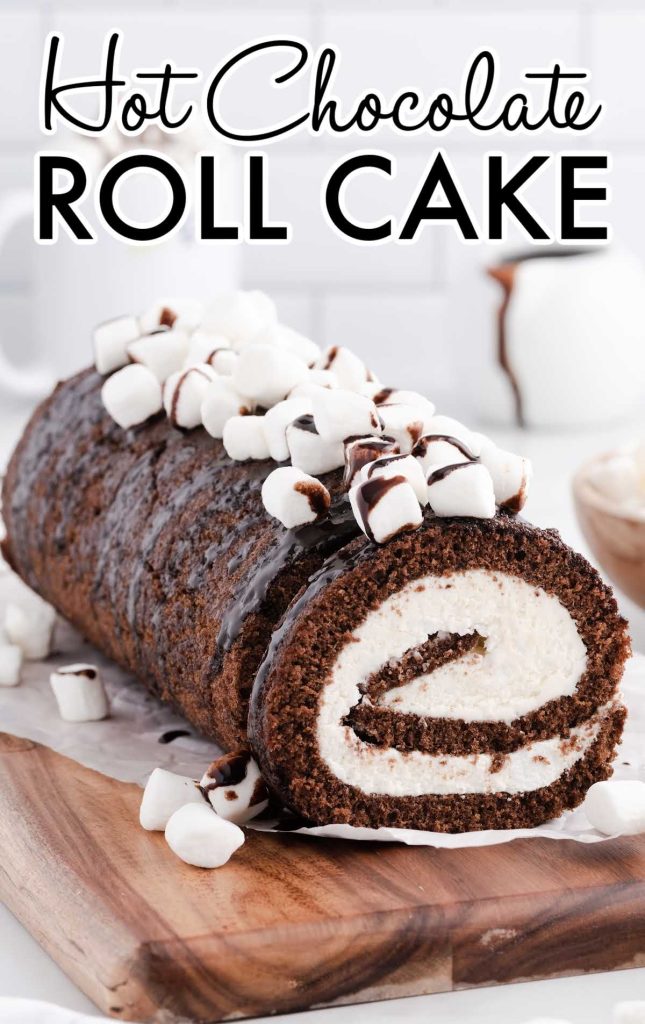 Hot Chocolate Roll Cake - Pass the Dessert
