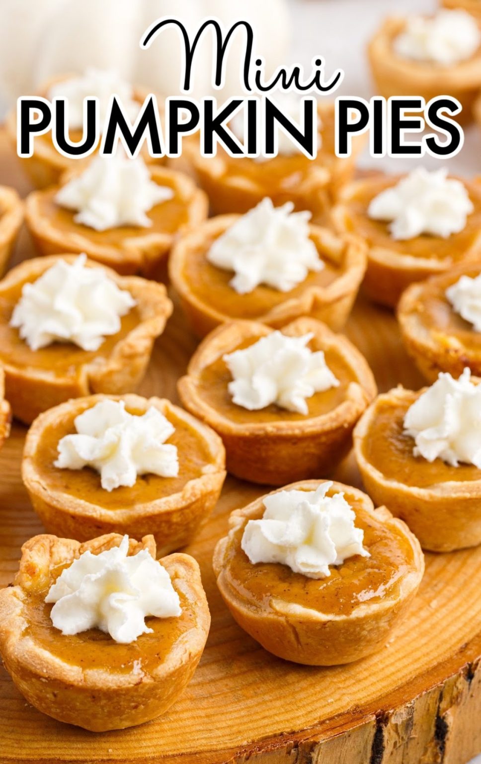 Mini Pumpkin Pies - Pass the Dessert