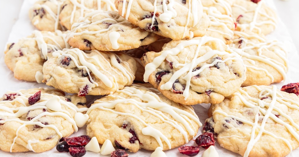 Cranberry White Chocolate Cookies - Pass the Dessert