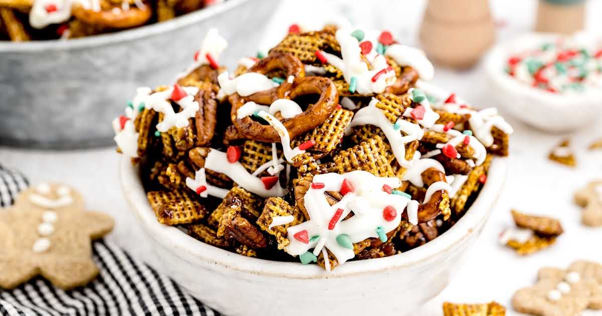 Gingerbread Chex Mix - Pass the Dessert