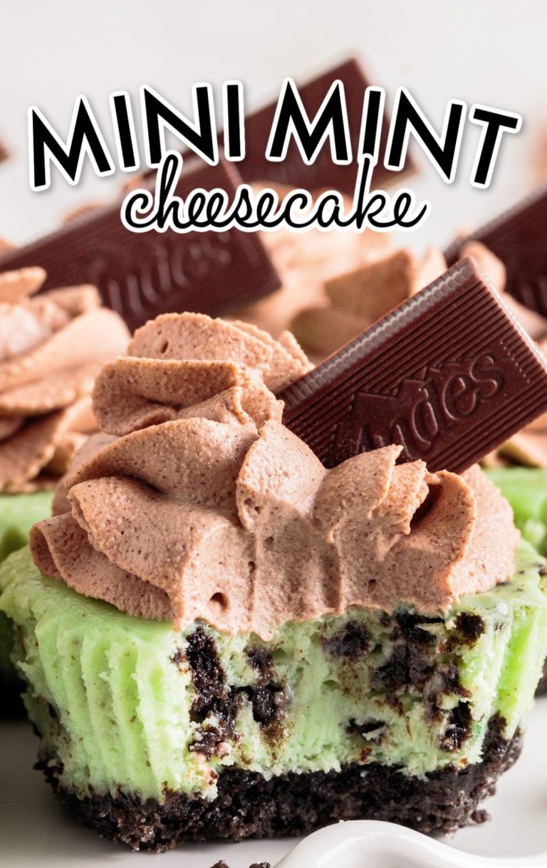 Mini Mint Cheesecake - Pass the Dessert