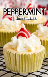 Peppermint Cheesecakes - Pass the Dessert