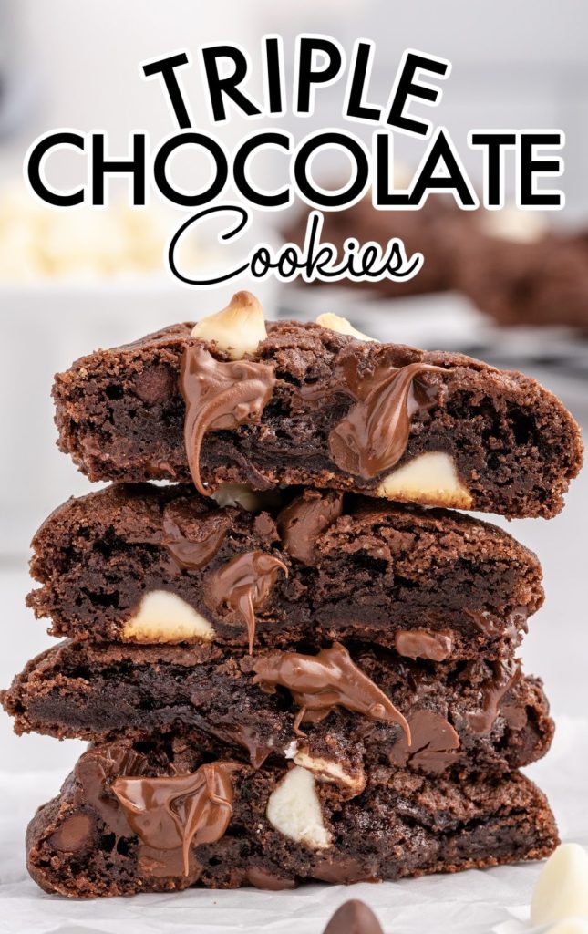 Triple Chocolate Cookies - Pass the Dessert