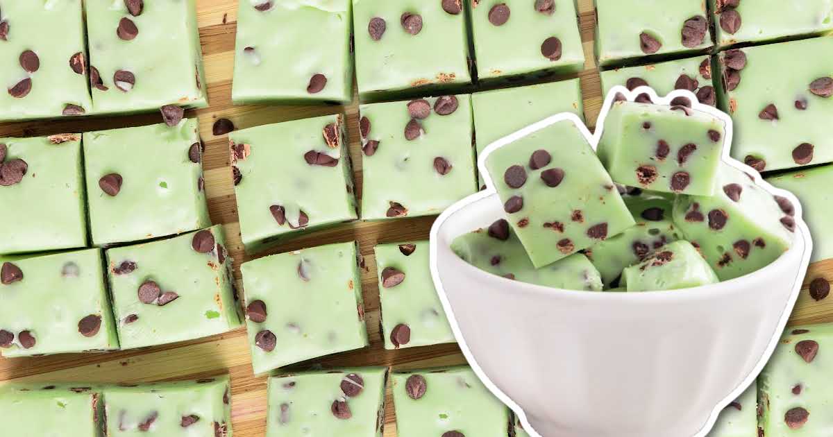 Mint Chocolate Chip Fudge - Pass the Dessert